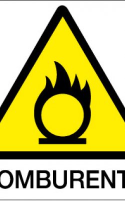 CARTELLO IN ALLUMINIO FORMATO MM 330X350 COMBURENTE (212B) | EMME ...